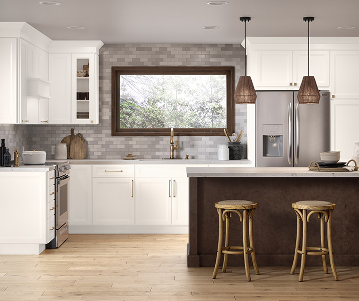 Gray Kitchen with Laminate Cabinets - MasterBrand