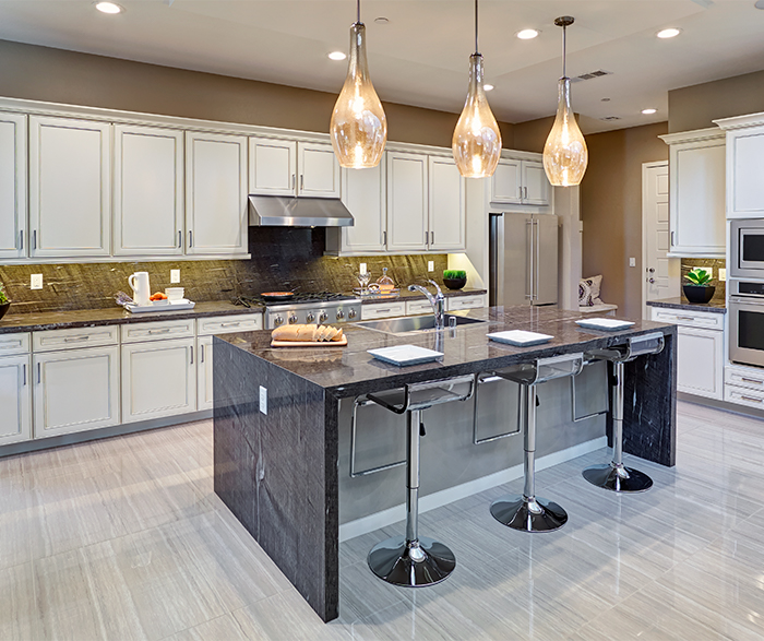 Modern White Kitchen with Open Layout - MasterBrand